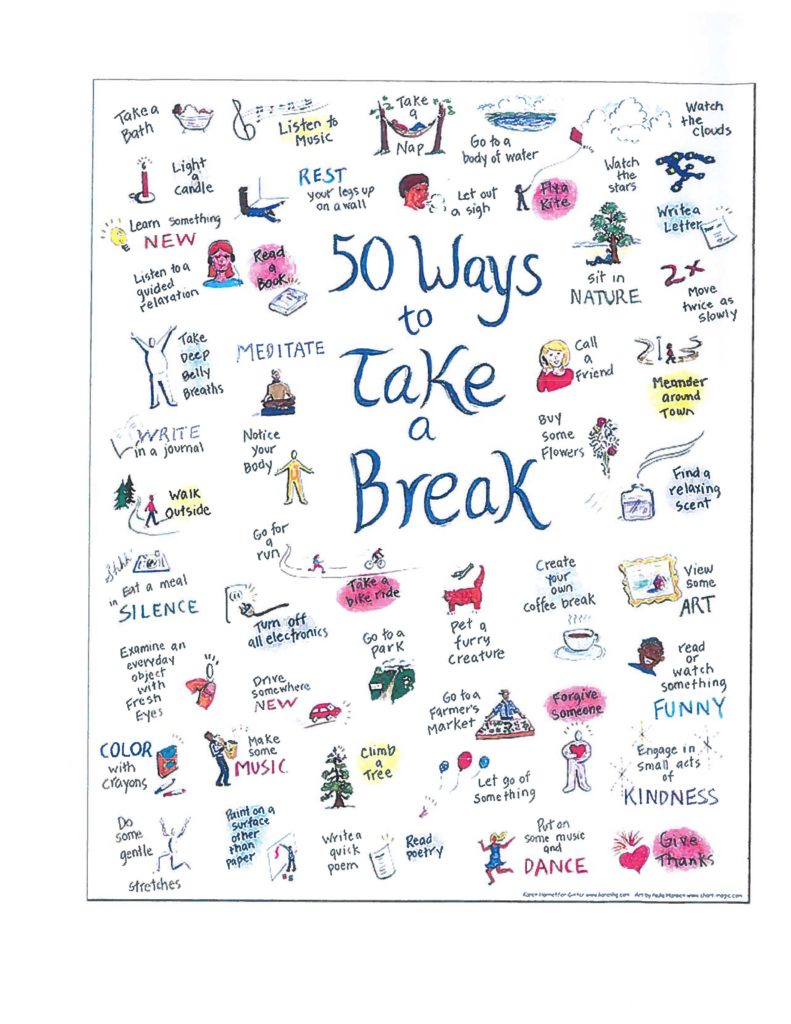 50 Ways to Take a Break - Walking With Joy